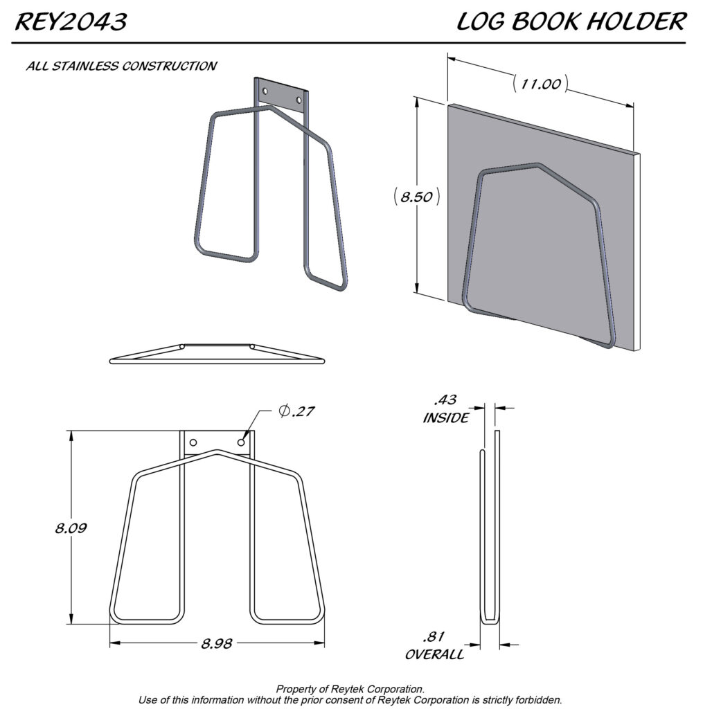 Log Book Holder REY2043 | Reytek